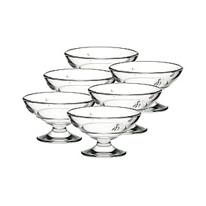 La Rochere Set Of 6, 6.5-ounce Napoleon Bee Ice Cream Dishes