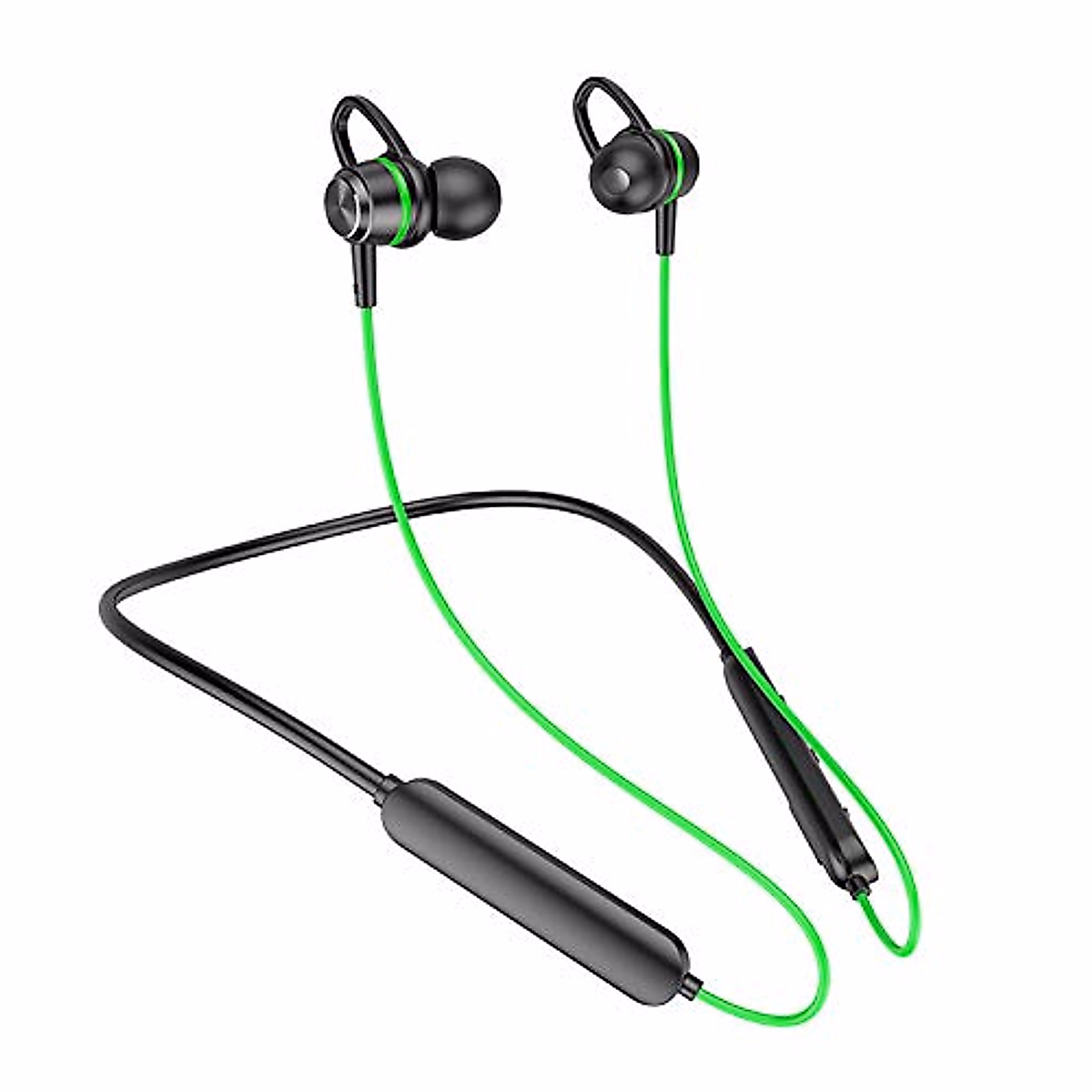 Heave Wireless Earbuds Bluetooth 5.0 Headphones,10 Hours Playtime CVC8.0 Noise Cancelling Earphone Built in Mic Headset with Deep Bass HiFi Sound for Sports Green