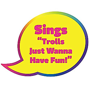 DreamWorks TrollsTopia Color Poppin’ Poppy Interactive Plush, 5 Modes, Lights, Sounds, Sings, Kids Toys for Ages 3 Up by Just Play