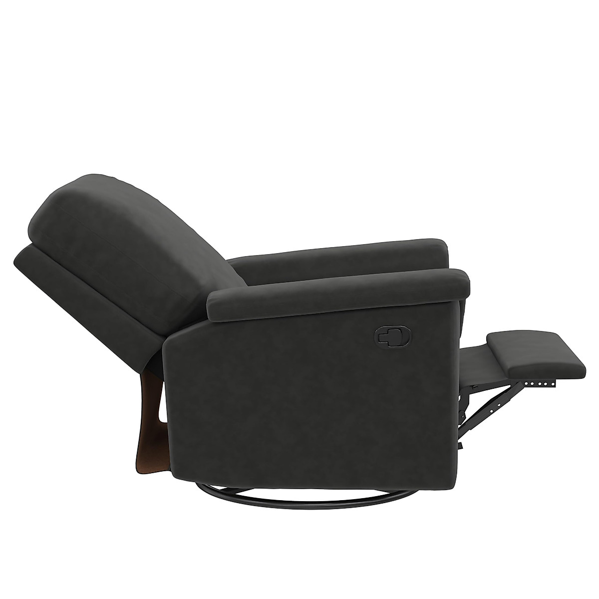 Baby Relax Terrin 3-in-1 Gliding Swivel Recliner Chair, Charcoal