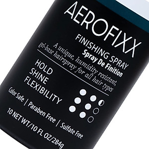 SUDZZFX AeroFixx Working & Finishing Hair Care Spray - Hair Gel - Super Hold Hair Styling Product for Men & Women - Hair Heat Protectant - Sulfate Free 10oz