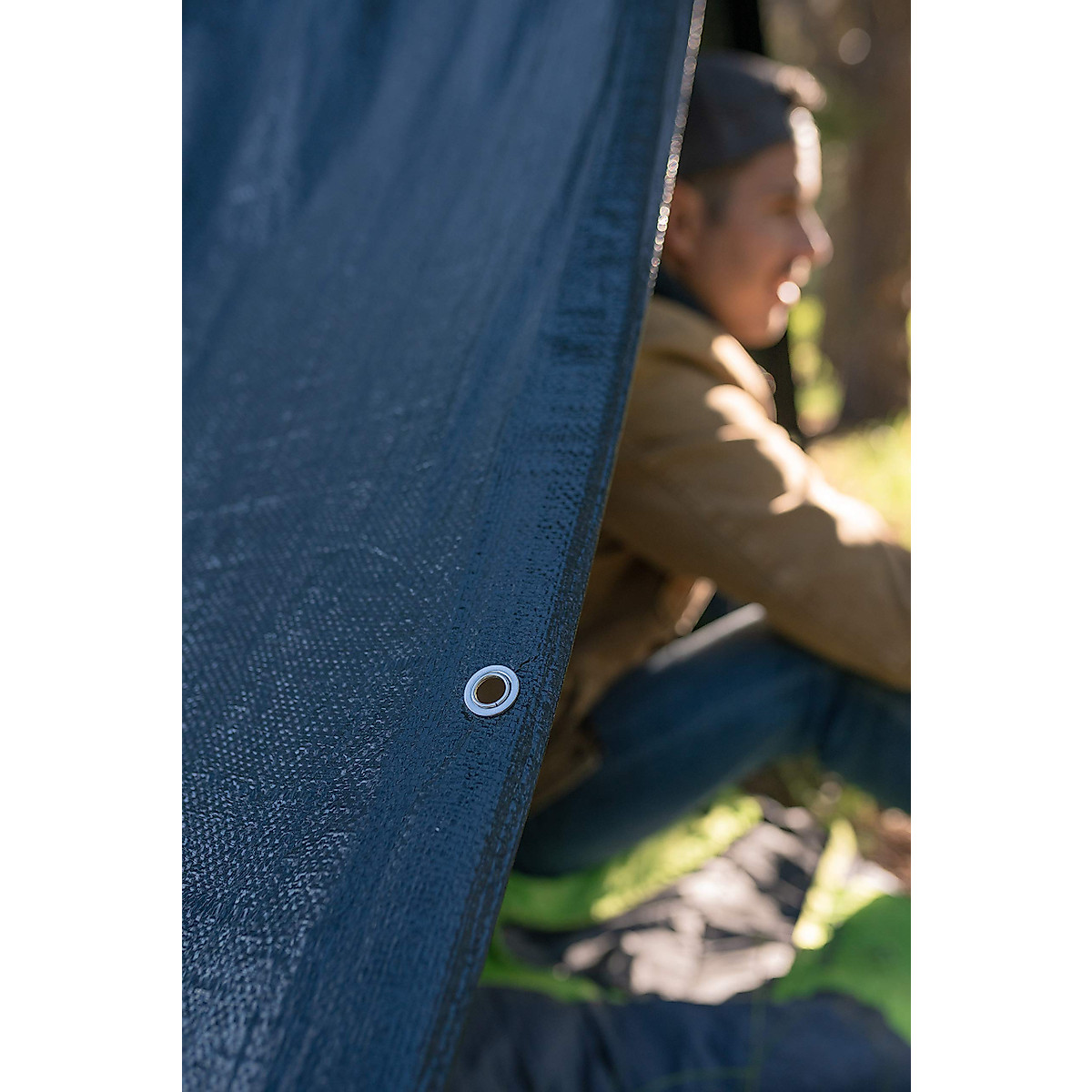 Stansport Medium-Duty Rip-Stop Tarp 14' x 16' - Dark Green