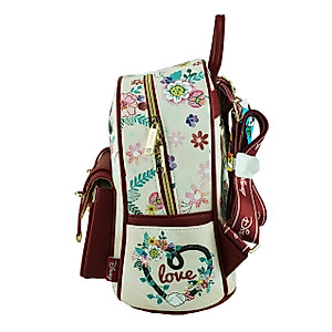 Wondapop Disney Mickey and Minnie Mouse 11" Vegan Leather Fashion Mini Backpack