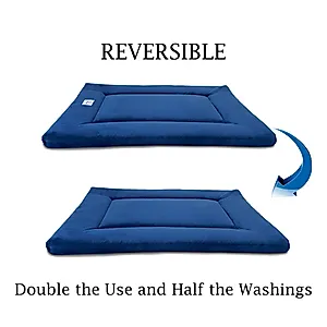 Pet Dreams Dog Crate Pad - Washable Kennel Mat, Crate Pads for Dog Cages, Non-Toxic, Flat Indoor Cat Bed, Fits iCrate 18, 24, 30, 36, 42, 48 Inches (Ivory, X Small, 18")