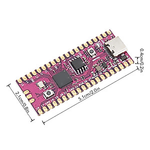 Microcontroller Board for Raspberry Pi Pico RP2040, Dual Core ARM Cortex M0+Processor Flexible Microcontroller Module