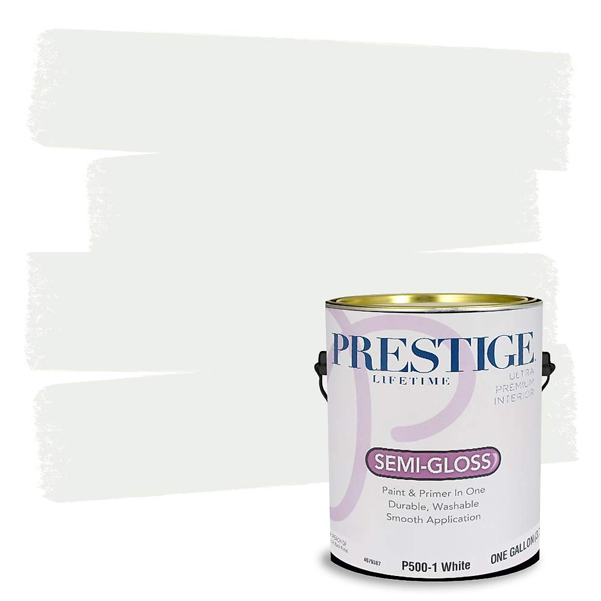 PRESTIGE Paints Interior Paint and Primer in One, 1 Gallon, Semi-Gloss, White