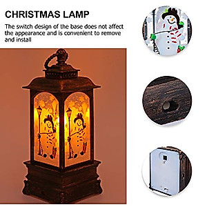 Veemoon Christmas Lanterns Light Lighted Christmas, Fall Snow Globe Lantern, Thanksgiving Candle Light Lamp Snow Globe for Fall Harvest Day Home Fall Decor Gift Xmas Wind Light