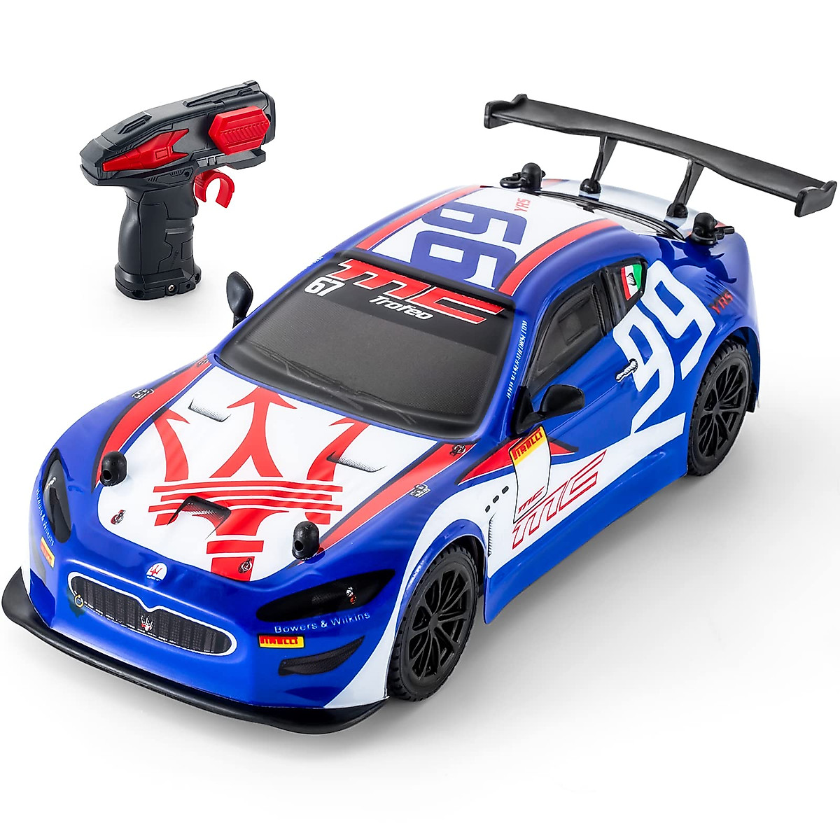 GrowFun Remote Control Car 2.4Ghz Maserati GT Electric Sport RC Drift Race Car 1:24 Scale Licensed RC Car Series High Speed Racing RC Truck Crawler Toys Model Vehicle for Age 8 9 10 11 12