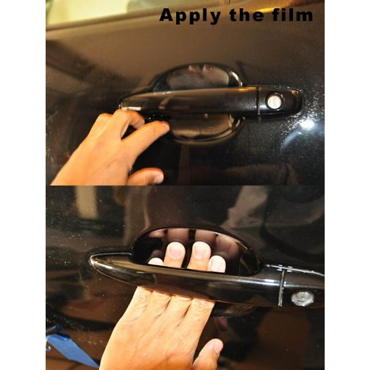 iJDMTOY 4pc Set Universal Fit Clear/Transparent Scratch Protection Films for Car Truck SUV Side Door Handle Cup