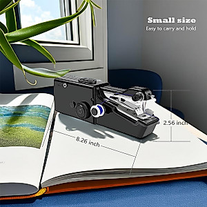 mini sewing machine，Beginners Handheld Sewing Machine, manual portable Quick Sewing Portable Sewing Machine, Electric Handy Sewing Machine, perfect for Beginners Sewing DIY Fabric Cloth Jeans