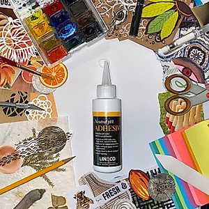 Lineco Neutral pH Adhesive, Acid-Free PVA Formula Water Soluble Dries Clear and Quick Flexible When Dried. 8 Ounces. Ideal For Book Binding and Other Paper Projects. White