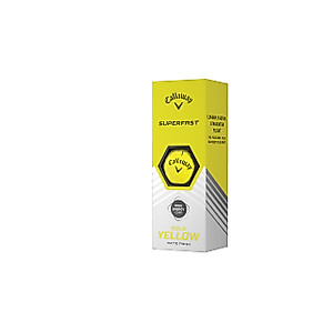 Callaway Golf Superfast Bold Golf Ball, Yellow