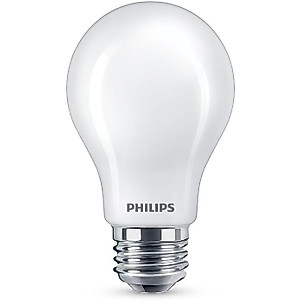 Philips LED A19 Ultra Definition Frosted Dusk to Dawn Light Bulbs - Flicker-Free 40w Light Bulbs with EyeComfort Technology - Soft White Lightbulb - 450 Lumen - E26 Base - 8 Pack