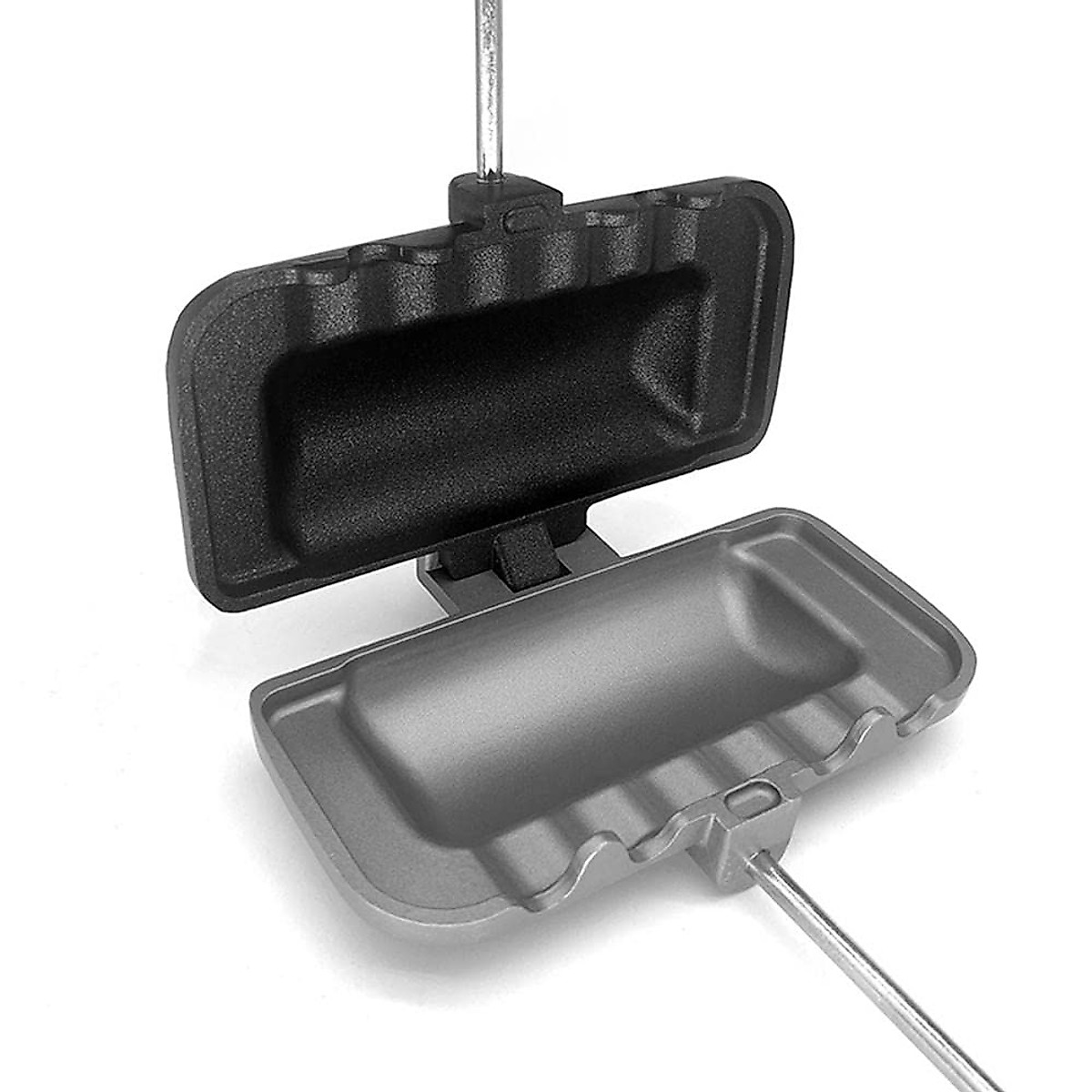 Mini Sandwich Maker,Pie Maker, Hot Dog Toaster With Detachable Handles Campfire Cooking Equipment Pie Irons for Camping Cast Iron Mountain Pie Maker