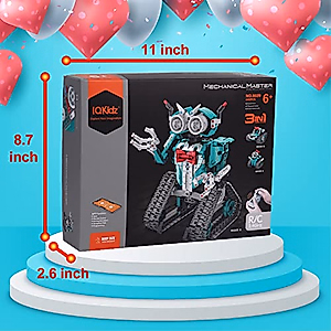 IQKidz Robot Building Toys for Kids - 3 in 1 APP/Remote Control STEM Educational Science Projects, Collectible Robot Family Set, Gift Ideas, for Boys, Girls Age 8 9 10 11 12 + Year Old (440 Pcs)