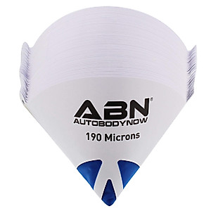 ABN Paint Strainer Mesh Funnel, 190 Micron 50ct - Disposable Filters Cone Blue Mesh Strainers, Oil Funnel for Mechanics