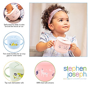 Stephen Joseph, Silicone Snack Cup, Snack Cups for Babies and Toddlers, Bunny, Medium