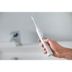 Philips Sonicare ProtectiveClean 6100 Rechargeable Electric Power Toothbrush, Frustration Free Packaging, White, HX6877/33