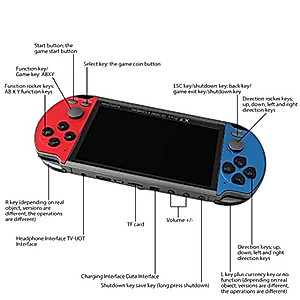 Handheld Game Console 5.1" 8GB 128Bit Retro Games Consoles Classic Video Games Built-in Preinstalled Rechargeable Battery Portable Style Gaming Consoles Built-in 8GB Memory