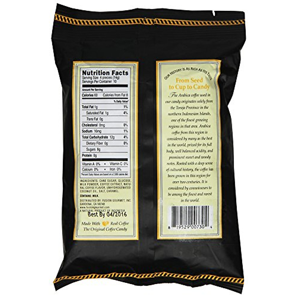 Bali's Best Coffee Candy Individually Wrapped, 0.35pounds (42 pcs)