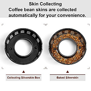 JAVASTARR Electric Coffee Roasters Machine for Home Use 1200W, One-Touch Control Coffee Bean Baker Roaster Med and Drak Two Baking Modes are Optional,Coffee Bean Roasting Machine 110V~120V