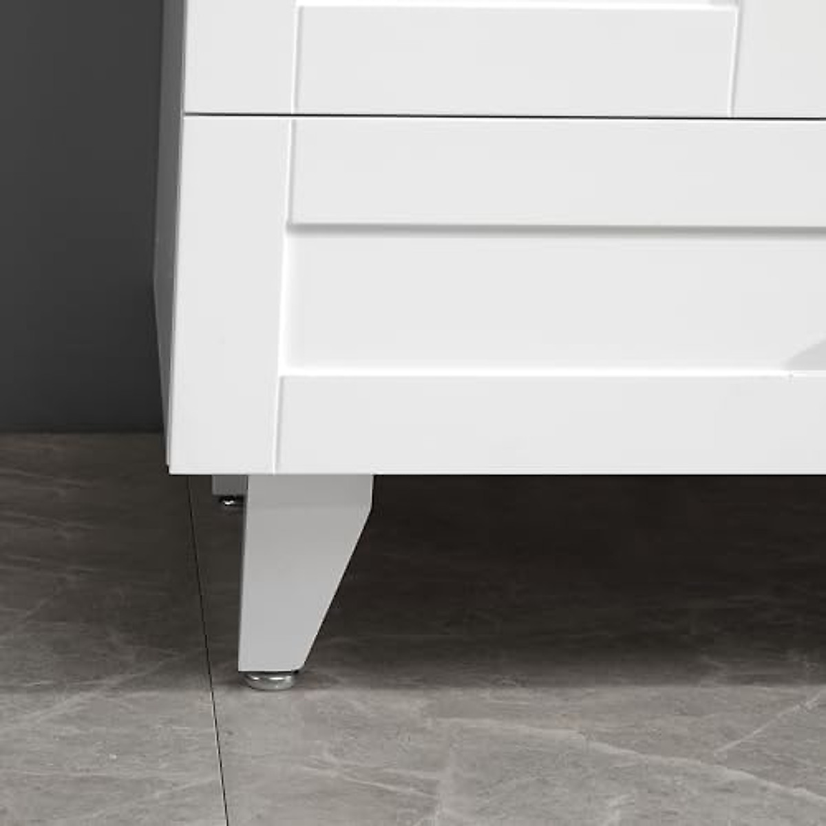 DodreHome 30" Bathroom Vanity with Sink Combo, Modern Freestanding Bathroom Cabinet with Soft Closing Door and Drawers, Includes Undermount Single Vessel Sink, Faucet & Mirror, White (30INCH)