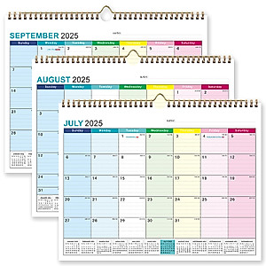 Kyweel Wall Calendar 2023-2024, January 2023-June 2024, 15" x 12", Highlight Holidays, Planning Calendar, Thick Paper