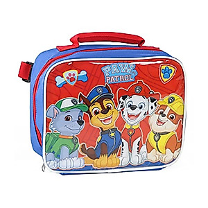Nickelodeon Boys' Paw Patrol Backpack with Lunch (Light Blue/Red)
