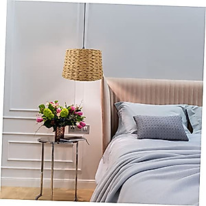 DELURA Woven Lampshade Lampshades for Floor Lamps Vintage Lantern Rustic Pendant Lighting Lamp Replacement Shade Hanging Lights Lampshades Rustic Lamp Shade Country Lamp Shades to Weave/653