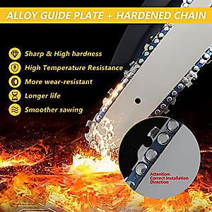 Pruning Tree Branches Handheld Battery Powered Electric Pruning Hand Saw, Can Replace Electric Pruning Shears to Trimming, Best Gift Yard Work Power Tool (One Battery&One Chain)