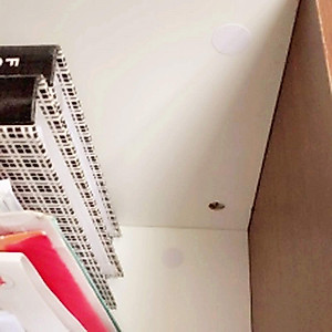 ZXUEZHENG Self-Adhesive Screw Hole Stickers,2-Table 96 in 1 Self-Adhesive Screw Covers Caps Dustproof Sticker 15mm White