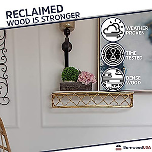 BARNWOODUSA Small Rustic Wooden Box | Best for Wood Flower Planter, Toilet Top Storage Boxes, and Table Decor Centerpieces