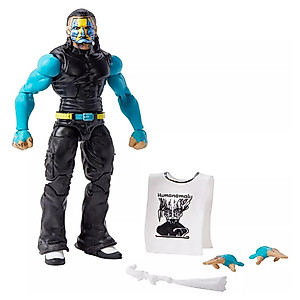 WWE Jeff Hardy Top Picks Elite Collection Action Figure with Accessories, 6-inch Posable Collectible Gift for WWE Fans Ages 8 Years Old & Up