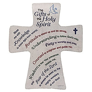 Abbey Gift Gifts of The Holy Spirit Plaque, Multicolor, 6 x 7.13 (36302)