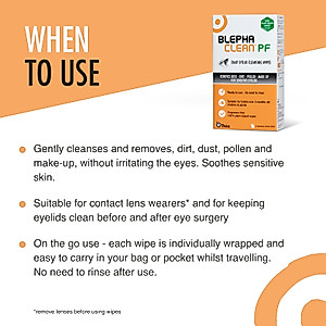 Blephaclean 60 Sterile Eyelid Wipes For Blepharitis Freepost