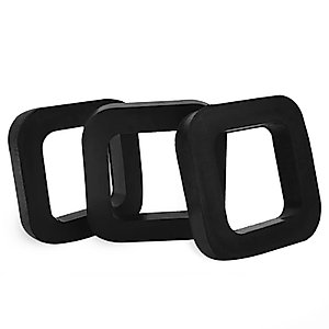 3 Pack 2-inch Hitch Receiver Silencer Pad for Adjustable Ball Mounts Reduces Rattle & Eliminate Noise, Provides Cushion Between Hitch Receiver and Tow Hitches, Black