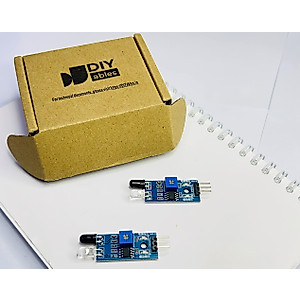 DIYables Infrared Obstacle Avoidance Sensor for Arduino, ESP32, ESP8266, Raspberry Pi, 2 Pieces