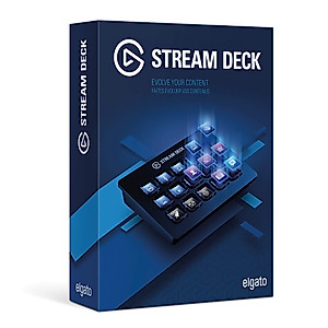 Elgato Stream Deck - Live Content Creation Controller with 15 Customizable LCD Keys, Adjustable Stand, for Windows 10 and macOS 10.11 or Later (Renewed)