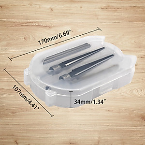 Mriuuod Hand Reamer Tool, Tapered Reamer Set, 3-13mm(1/8''-1/2'') & 5-16mm(½"-5/8") Bridge Pin Hole Handle Tapered Reamers 6 Fluted Chamfer Reaming Guitar Woodworker Luthier Tool