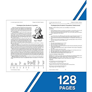 Mark Twain American History Workbook, Grades 6-12, US History of People and Events from 1607-1865, Declaration of Independence, Constitution of the ... Curriculum (American History Series)