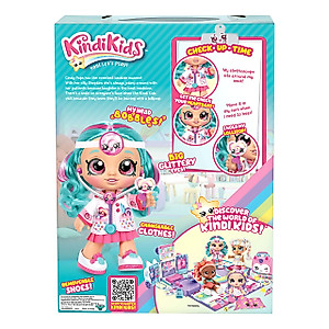 Kindi Kids Fun Time 10 Inch Doll, Dr Cindy Pops with Stethoscope and Shopkins Inspired Lollipop| Changeable Clothes and Removable Shoes | for Ages 3+