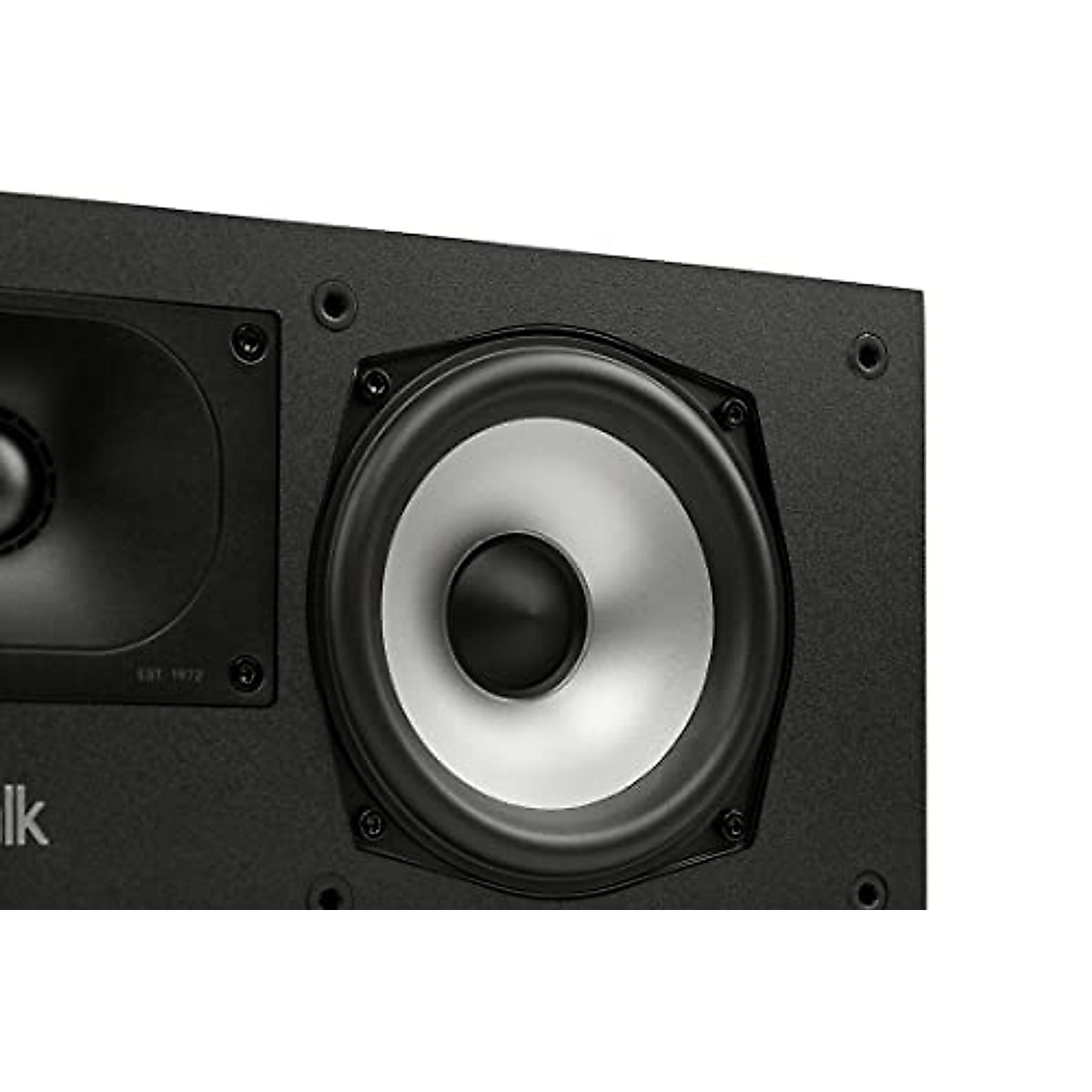 Polk Monitor XT30 Compact Center Channel Speaker - Hi-Res Audio Certified, Dolby Atmos & DTS:X Compatible, 1" Terylene Tweeter & Dual 5.25" Dynamically Balanced Woofer, Midnight Black