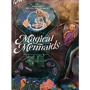 Magical Mermaids Barbie and Krissy Doll Light-up Tail with Glowing Shell Set