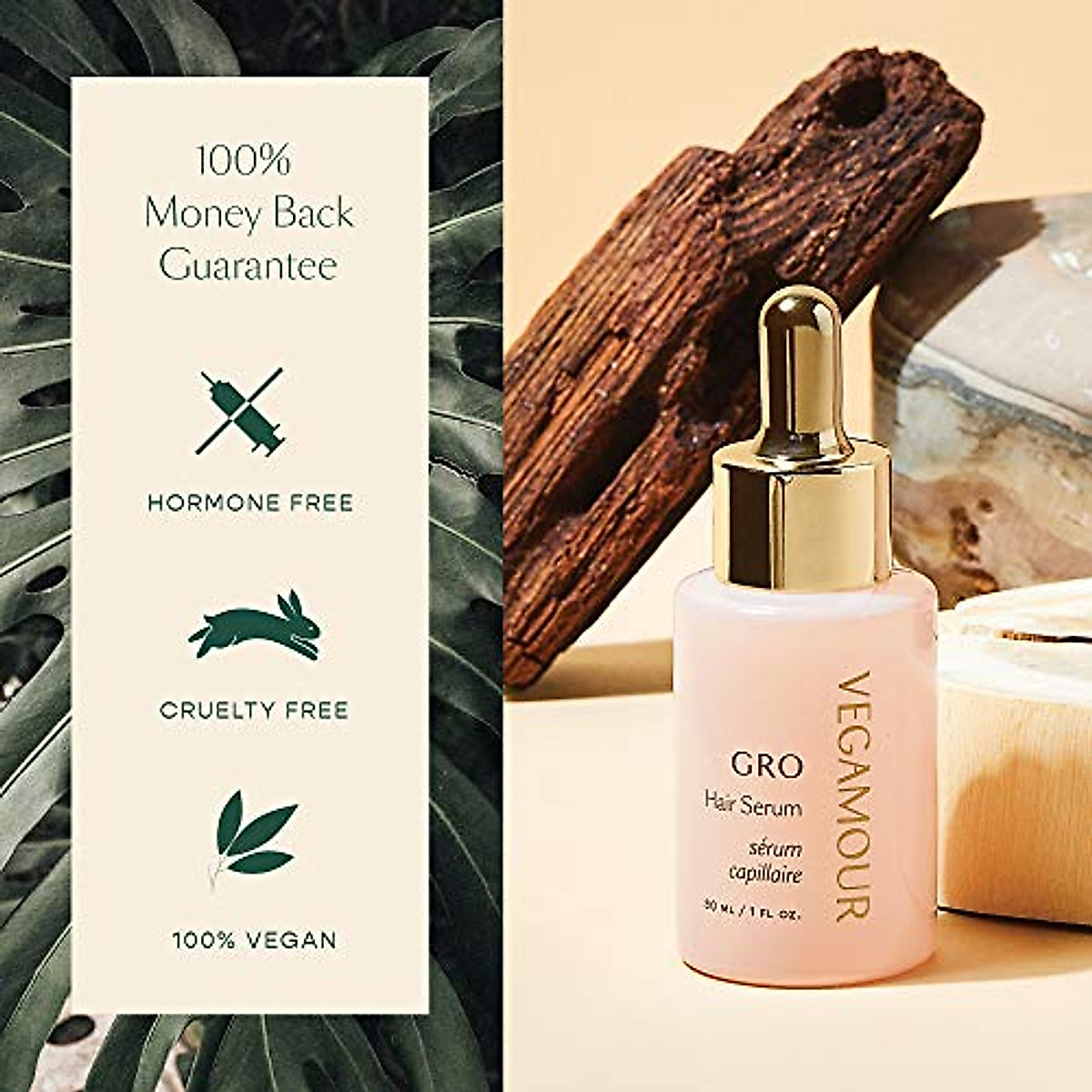 VEGAMOUR GRO Hair Serum for Thinning Hair and Hair Loss, 3-Pack