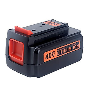 Lasica 2Pack 40V MAX Batteries LBX2040 Replacement for Black and Decker Lawn Mower 40V Battery Compatible with Black & Decker 36V and 40V MAX Cordless Tools LCS1240B LSWV36 LST136B LHT341FF LGC120AM