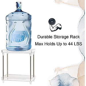 Elebac Bathroom Organizer Countertop Storage 2-Tier Acrylic Vanity Tray, Sink Counter Dresser Makeup Organizer for Cosmetic Skincare Lotion Perfume, Multi-Functional Anti-Slip Organizer for Bathroom