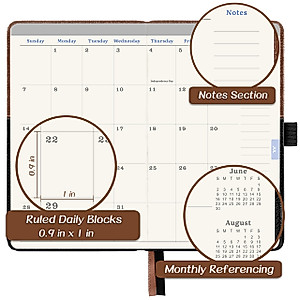 2023 Pocket Planner - Pocket Calendar 2023, Weekly Monthly Planner from January 2023 to December 2023, Small Planner for Purse with Elastic Closure, Inner Pocket