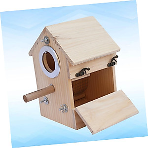 HANABASS Swallows Nest Bird Cage Decorative Bird Cage Bird Supplies Pet Bird Supplies Vertical Bird House Vertical Bird Nest Indoor Bird House Birdcage Bird House for Small Birds Wooden