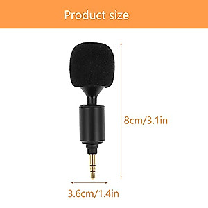 KOMBIUDA Recording Microphone smartphone microphone straight head microphone Singing Mic Podcast Microphone Home Microphone small mic Laptop Microphone sponge household online class
