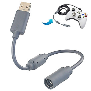 OSTENT USB Breakaway Extension Cable Adapter for Microsoft Xbox 360 Wired Controller